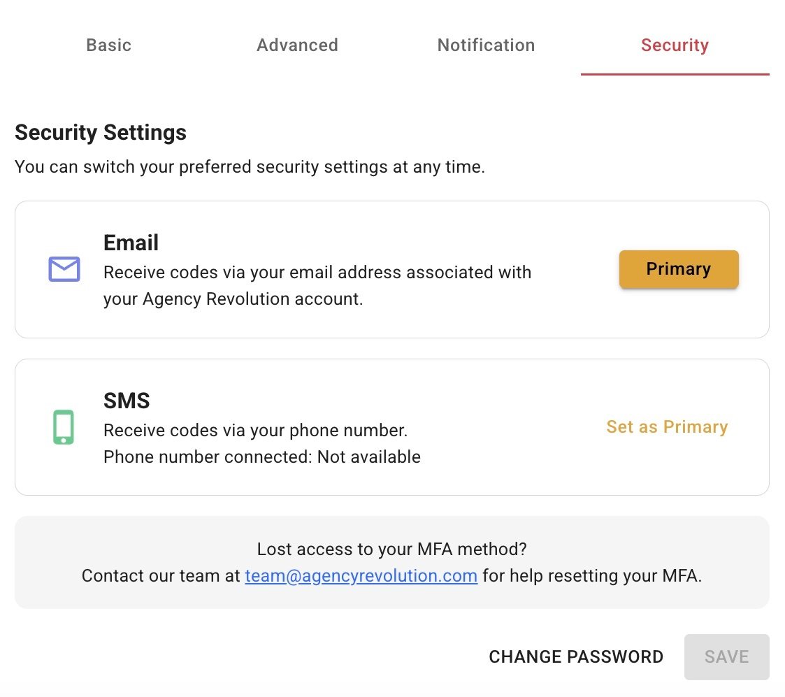 How to Configure Agency Revolution’s Multi-Factor Authentication (MFA) Login